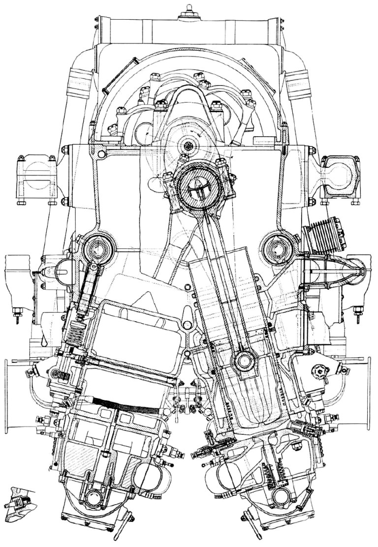 Deschamps V 3050 Diesel Aircraft Engine | Old Machine Press