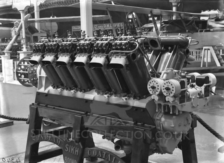 Sunbeam Sikh I, II, and III Aircraft Engines | Old Machine Press